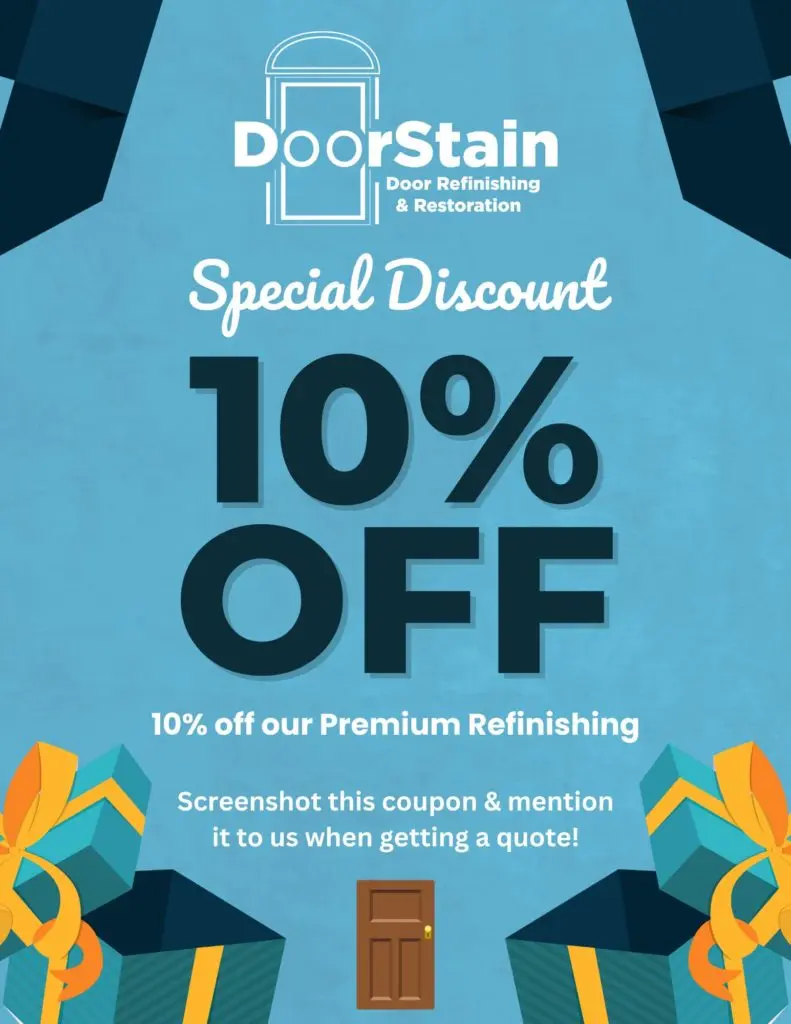 Special Offers & Discounts | Door Refinishing Services Coupons